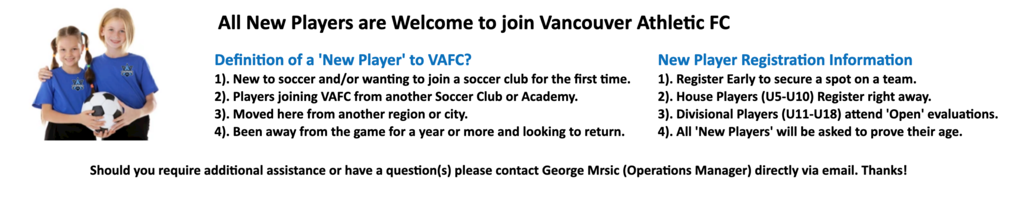 VAFC | Vancouver Athletic Football Club | Youth Soccer Vancouver